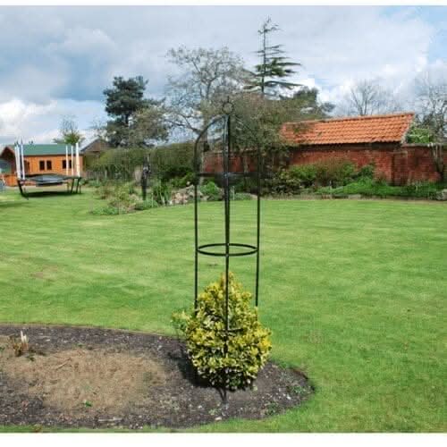 2 Pack Metal Garden Obelisk Plant Support Frames for Climbing Plants