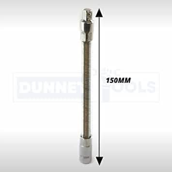 1/4" Flexible Extension Bar Adapter 150mm Long For Sockets Flexible Ba