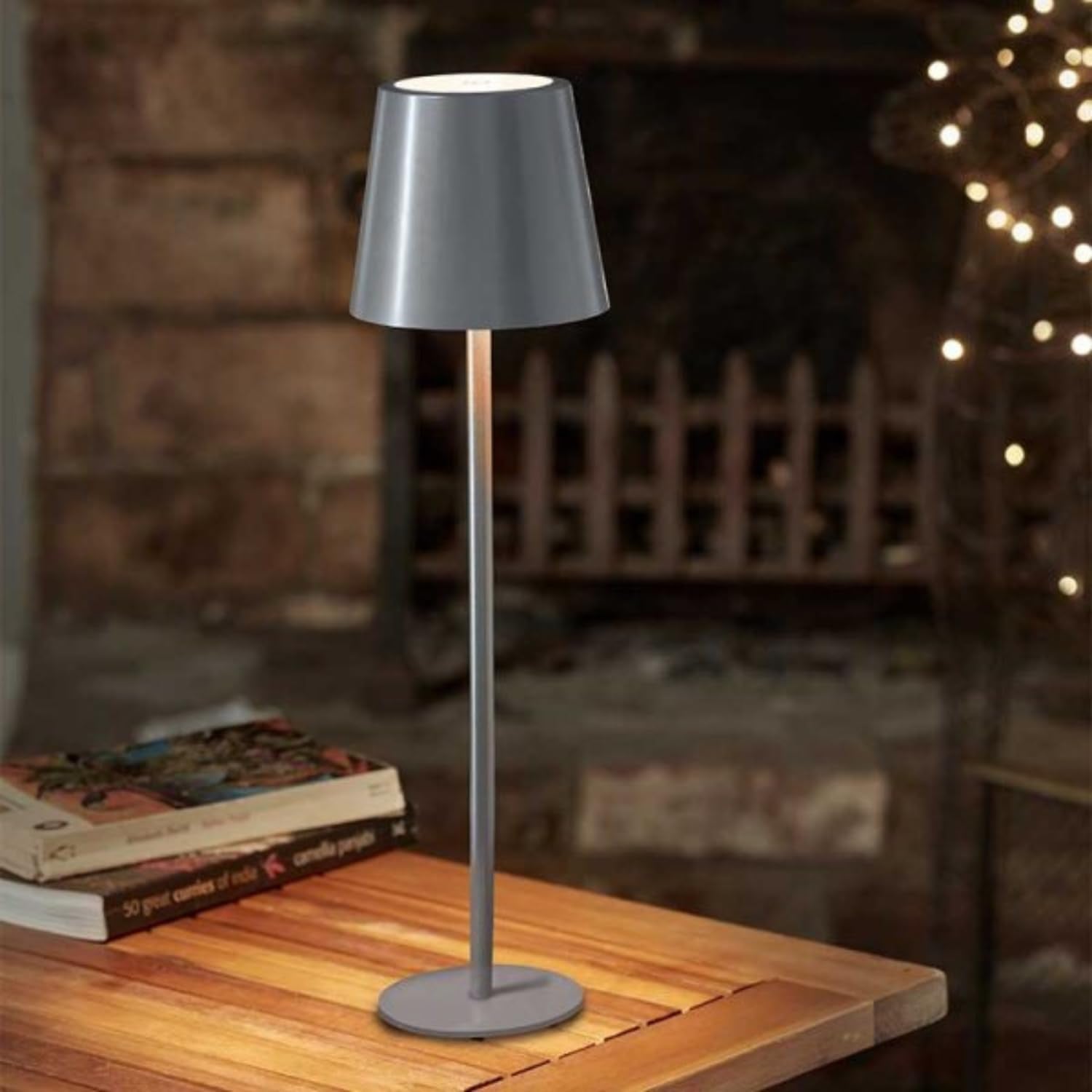 Slate Rechargeable Table Lamp - Battery Powered