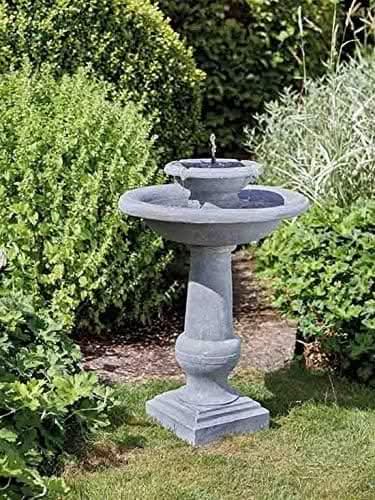 Two Tier Cascade Solar Powered Garden Water Feature Chatsworth Fountai