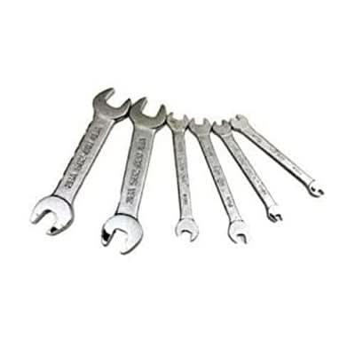 6pc Midget Spanner Set Precision Open Ended Midget 0BA - 11BA With Cas