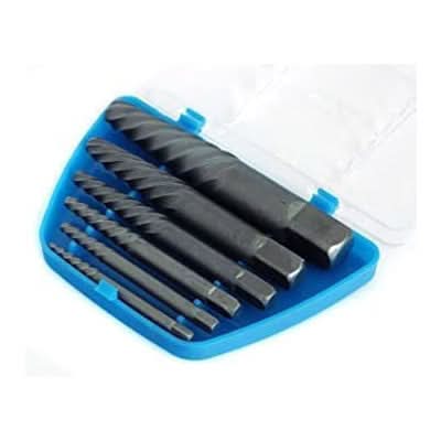 6pc Screw Extractor Set Spiral Flute Extractor Tool Studs Bolts Repair