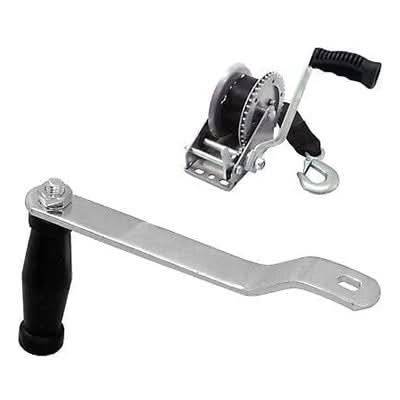 20M Heavy Duty 1200lb Hand Winch Manual Hook Cable Puller Boat ATV Tra
