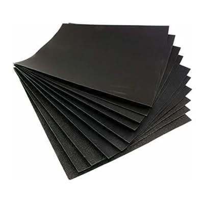 10 Pack Glass Grit Sandpaper Fine Medium Coarse 9" x 11" Wet and Dry W