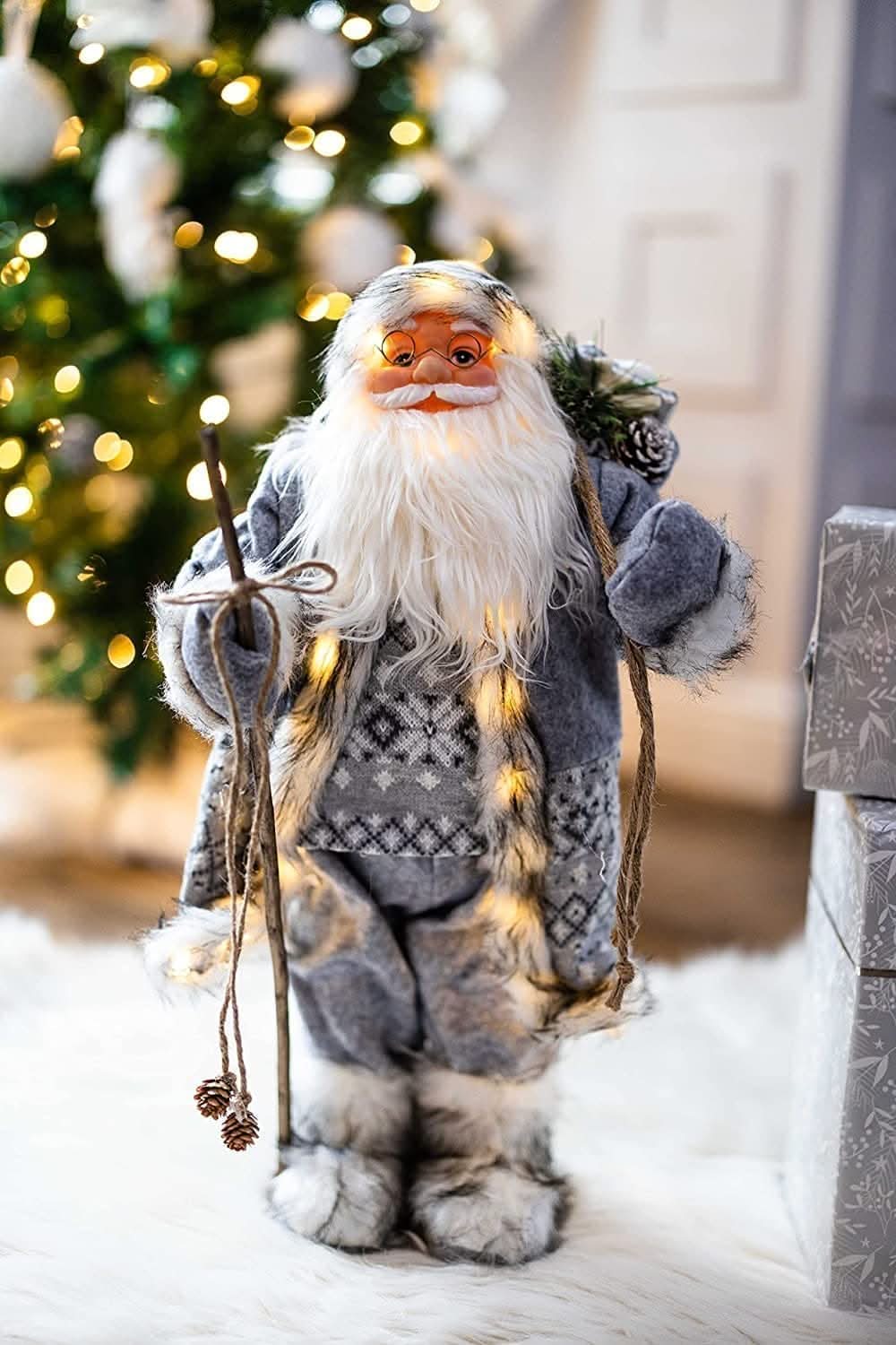 Pre-Lit Santa Claus Decoration