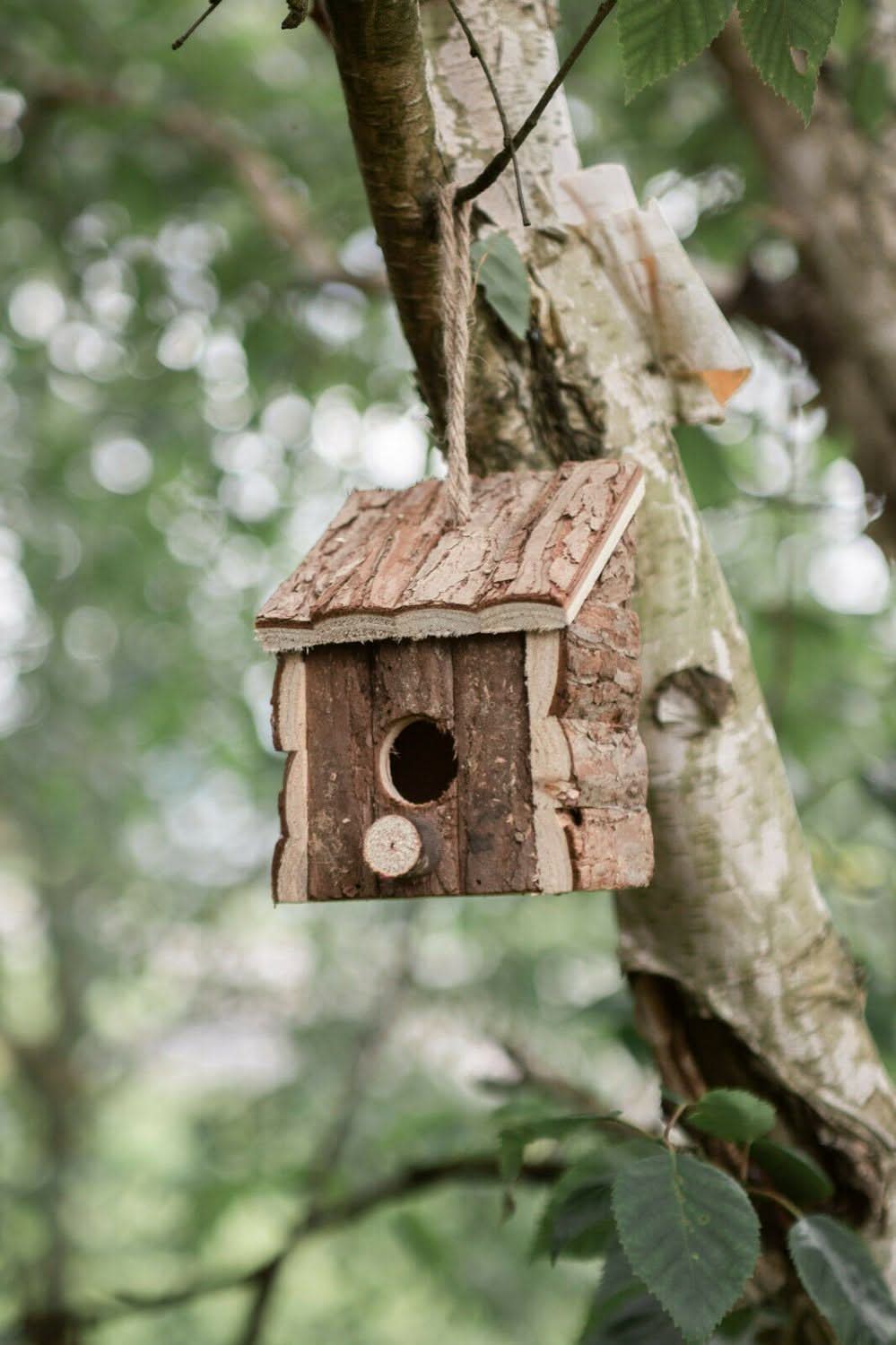 Wooden Bird House Hut + Gazebo Feeder Set | Shop Bird Houses
