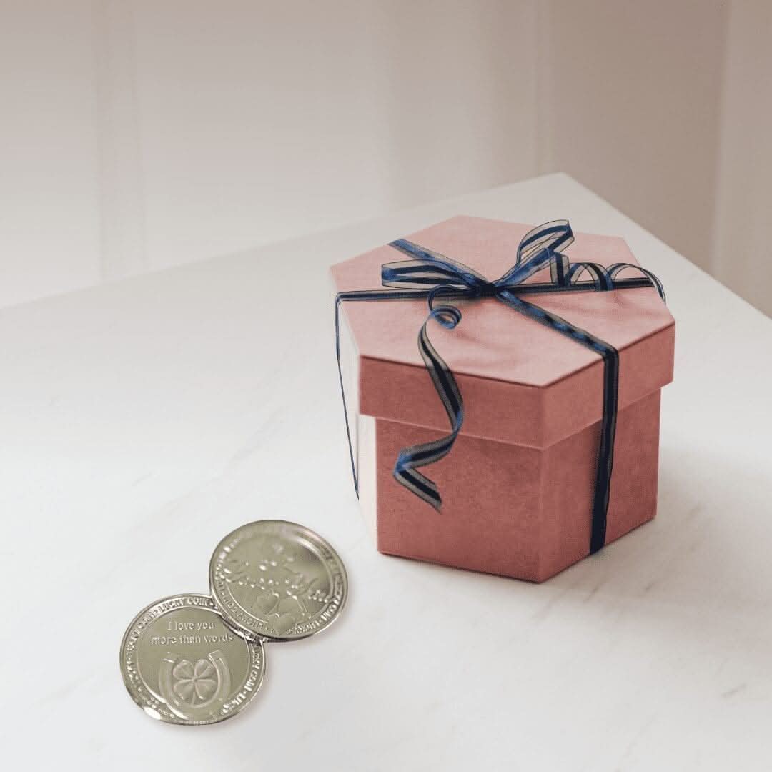 Lucky Coin Engraved Good Luck Charm - I Love You