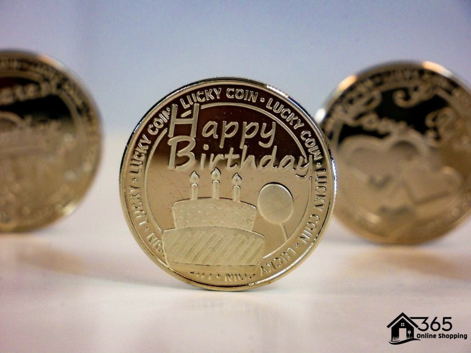 Lucky Coin Engraved Good Luck Charm - Happy Birthday