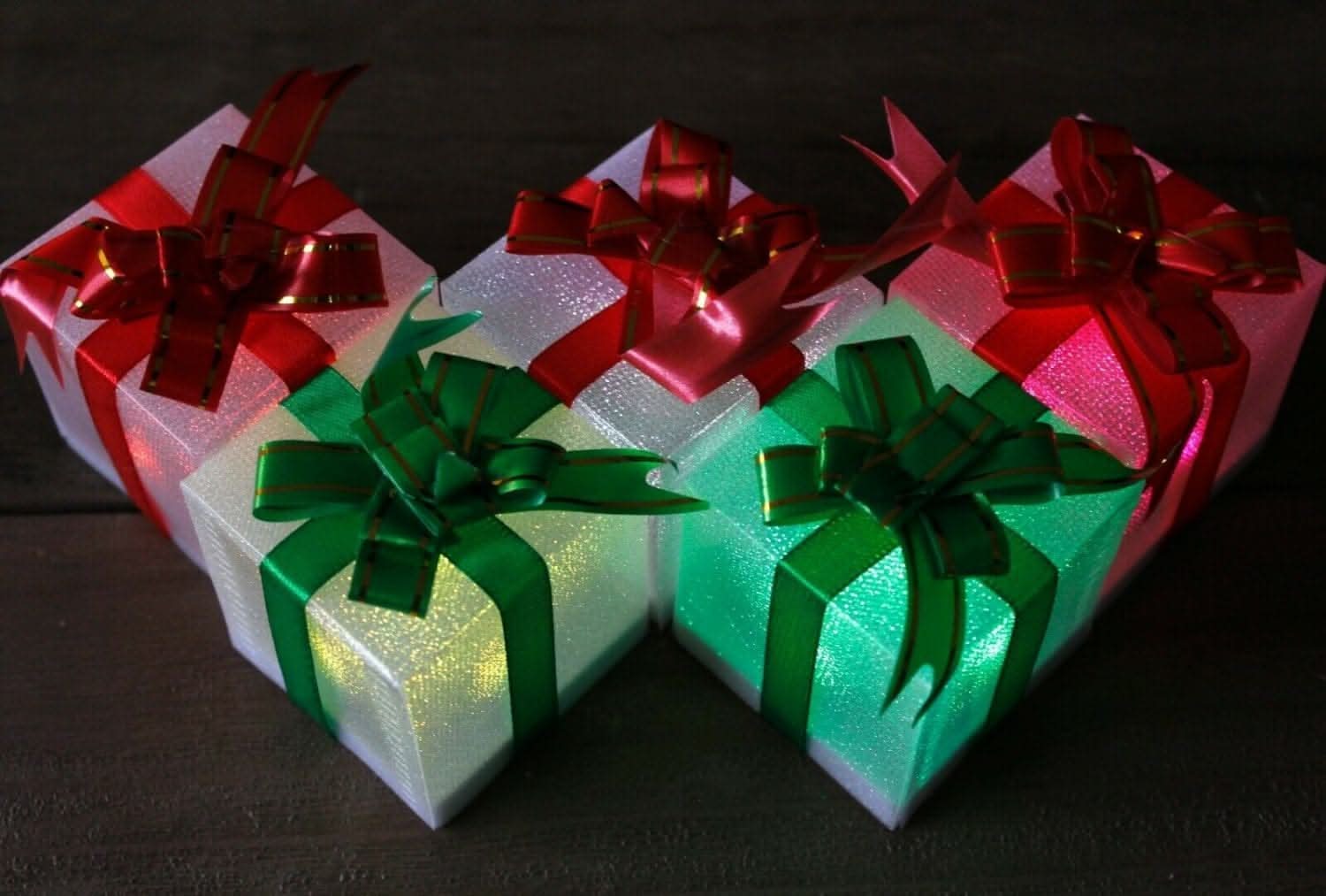 5x LED Colour Changing Parcel Lights