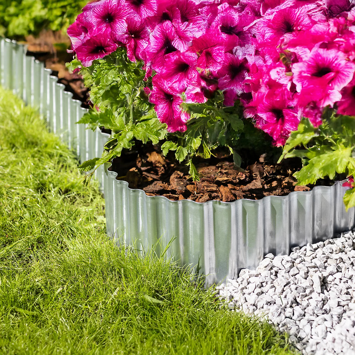 4 X 3M Galvanised Steel Garden Edging