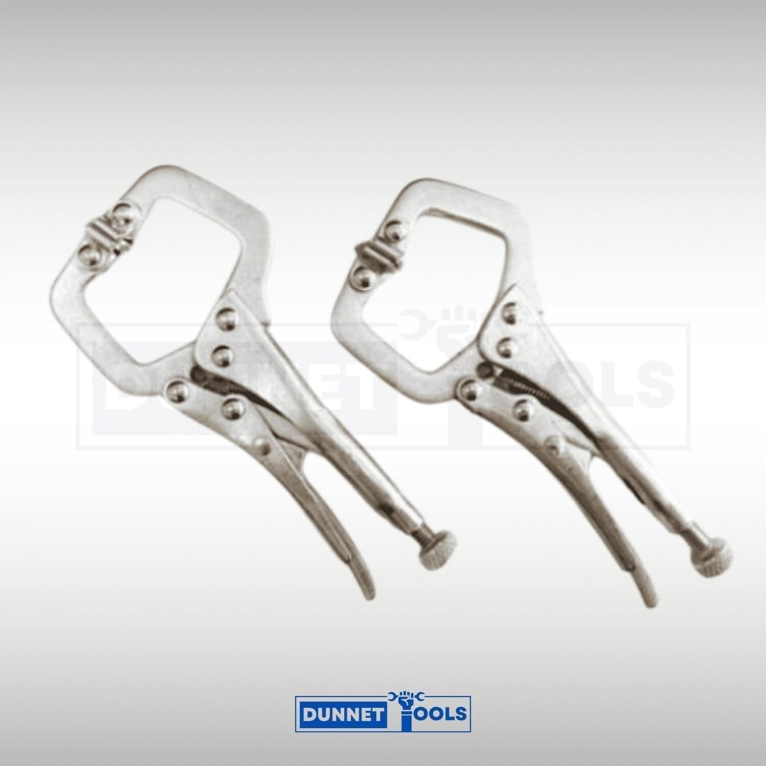 2Pc Mini C Clamps 4" Inch Locking Mole Grips Welding DIY Mechanic Tool