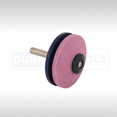 Rotary Mower & Tool Sharpener 50mm 2 Angled Faces And Guide Disc Quali